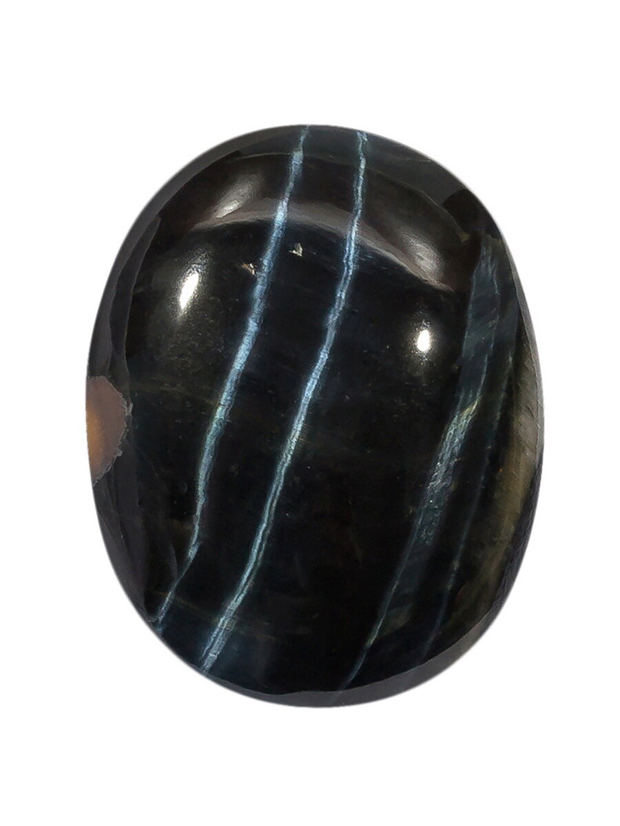 Кабошон Соколиный глаз 30х24х6 мм.