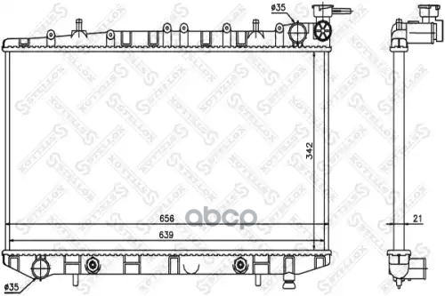 Радиатор системы охлаждения Stellox арт. 10-25045-SX
