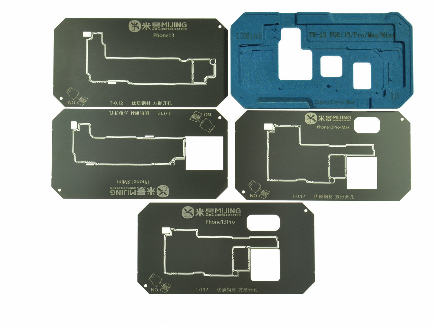 Трафарет BGA IC Mijing Z20 Pro 3D межплатный с держателем платы для iPhone 13/13 mini/13 Pro/13 Pro Max