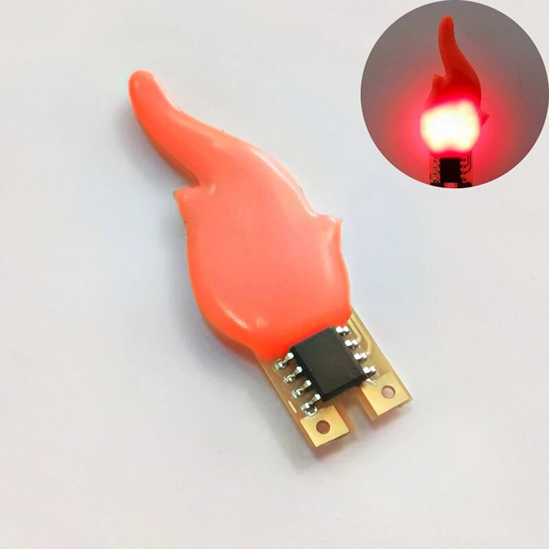 LED Флэш-свеча HUXUAN, красный, 3В