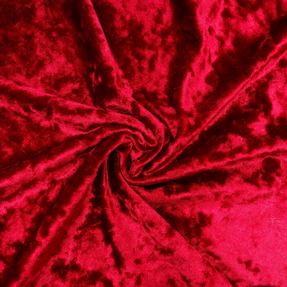 Эластичная золотая бархатная ткань Amyries 160 см Бордовый, 50CMX160CM, Winered-11