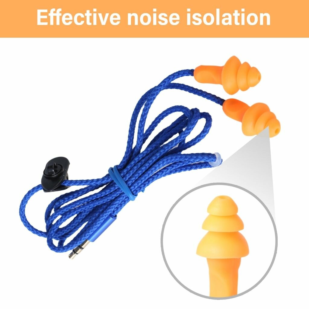 Беруши Наушники для безопасности труда Наушники-вкладыши Наушники-беруши защиты слуха от шума, изоляции во время работы и сна