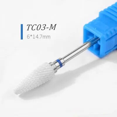 Керамическая фреза для маникюра TC03-M 6*14.7 мм