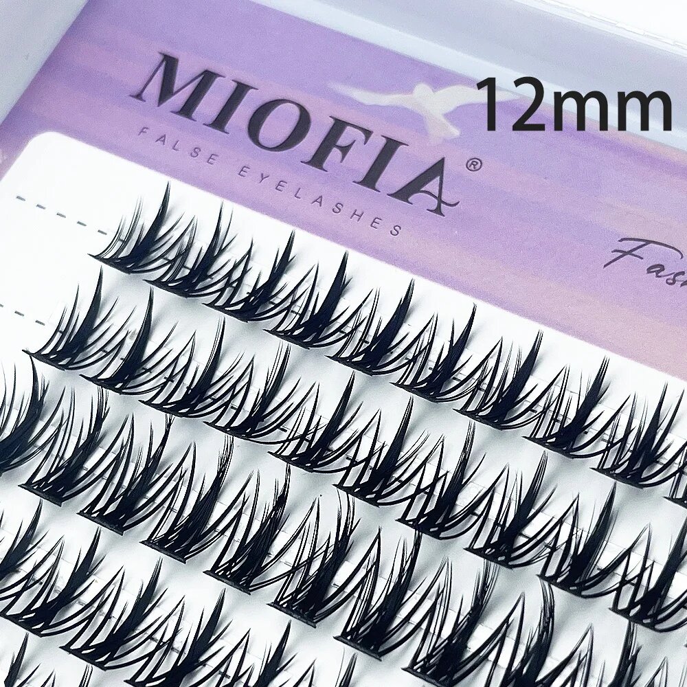 Черные накладные ресницы Miofia 12mm