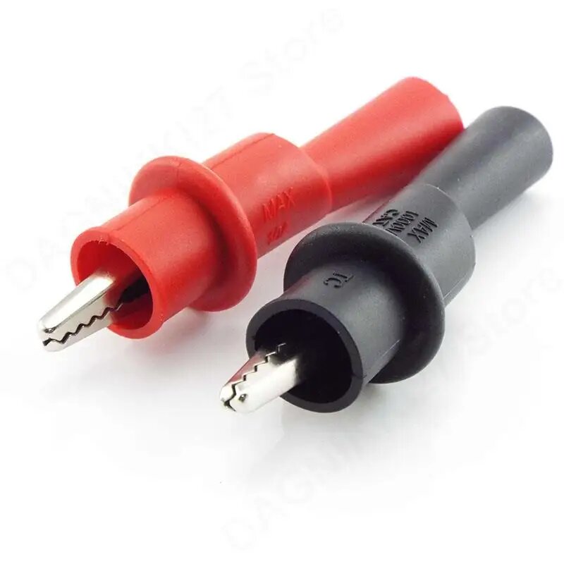 1 пара изоляционных зажимов типа «крокодил» с гнездом 2 мм, металлический зажим «крокодил», тестовые аксессуары для мультиметра, разъем 1000 В/10 А V27