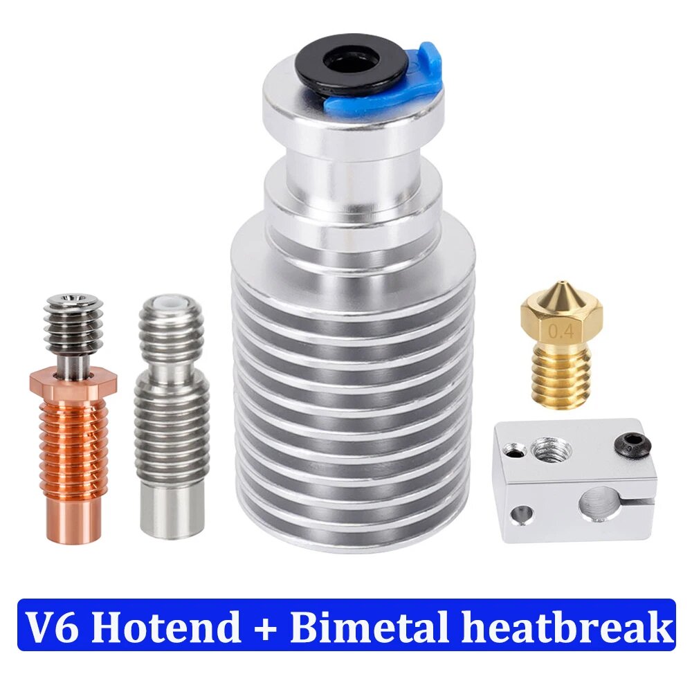 Hhiddo E3D V6 Hotend комплект с биметаллическим тепловым разрывом для Prusa Voron 1.75 мм V6 hotend Bimetal