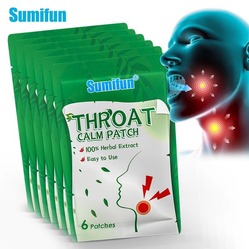 Sumifun горло патч 6/24/36/60 шт. 6pcs in 1bag
