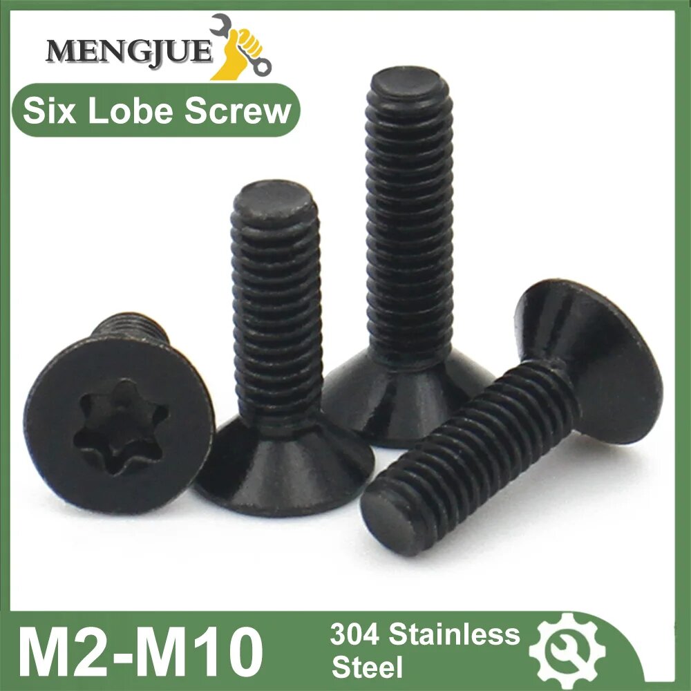 Винты MENGJUE из нержавеющей стали 304, набор 10 шт M4 (10pcs), 16mm