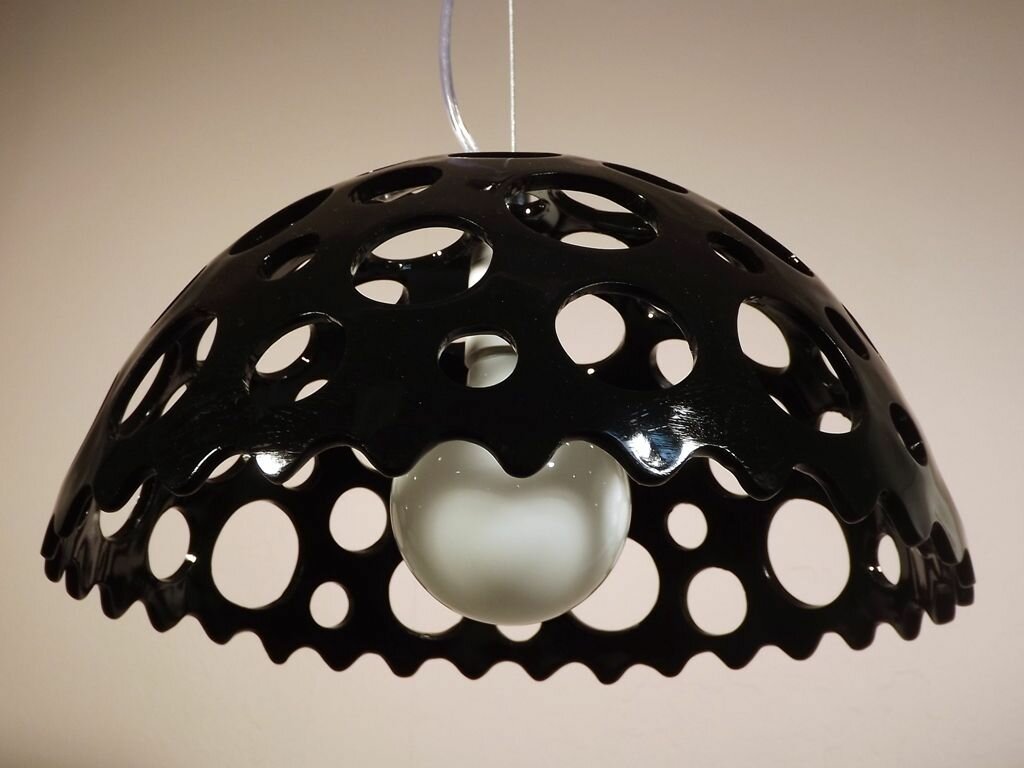 Люстра подвесная, 2356/1 BK, Цвет - Черный, E27