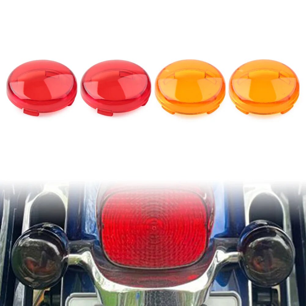 4 шт. мотоциклетные поворотники для объектива, задняя крышка для Harley Davidson Touring Softail Dyna