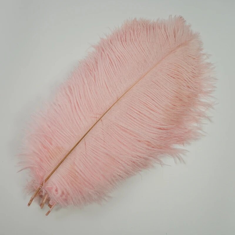 Искусственные окрашенные страусиные перья Xywae Розовый, Light Pink