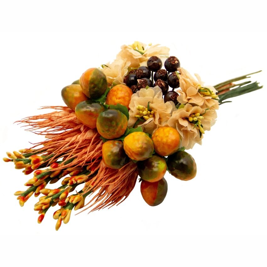 Набор декоративных букетиков Рукоделие 5 композиций, колоски, ягоды, цветы