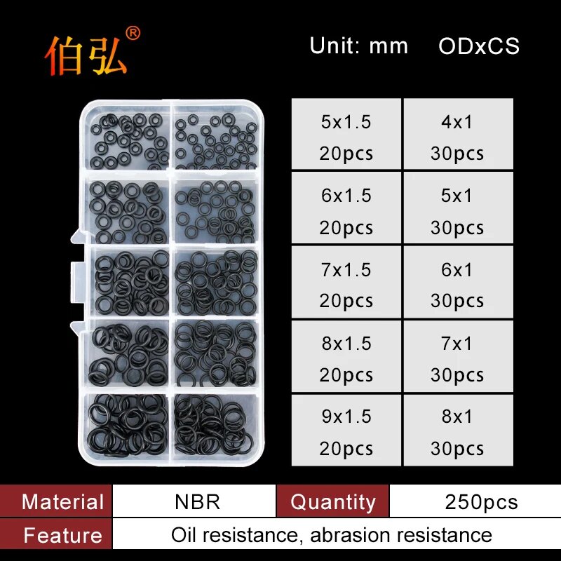 Ремкомплект уплотнительного кольца из нитриловой силиконовой резины в штучной упаковке, уплотнительный клапан для крана, водонепроницаемая машина, маслостойкая прокладка, комбинированный комплект-.-
