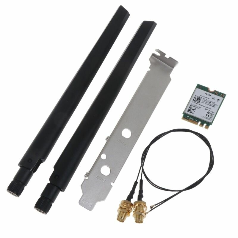 2400 Мбит / с Wi-Fi 6 Ax200 Card 1650x Bluetooth-совместимый 5.1 беспроводной двойной двойной диапазон для аксессуаров для ноутбуков