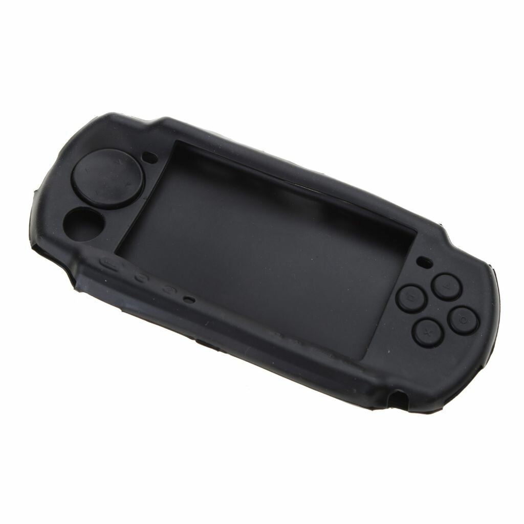 Аксессуары для игровых консолей, Силиконовый чехол для PSP3000 и 2000 - черный
