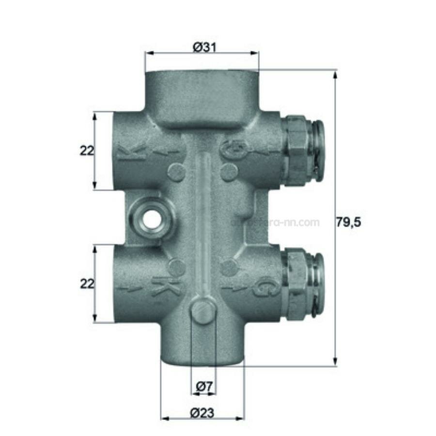 MAHLE TO880 Термостат Mercedes CLK 02-. CLS 04-10, E-Class 02-08, GL-Class 06-, M-Class 05-, R-Class 06-, S-Class 05-
