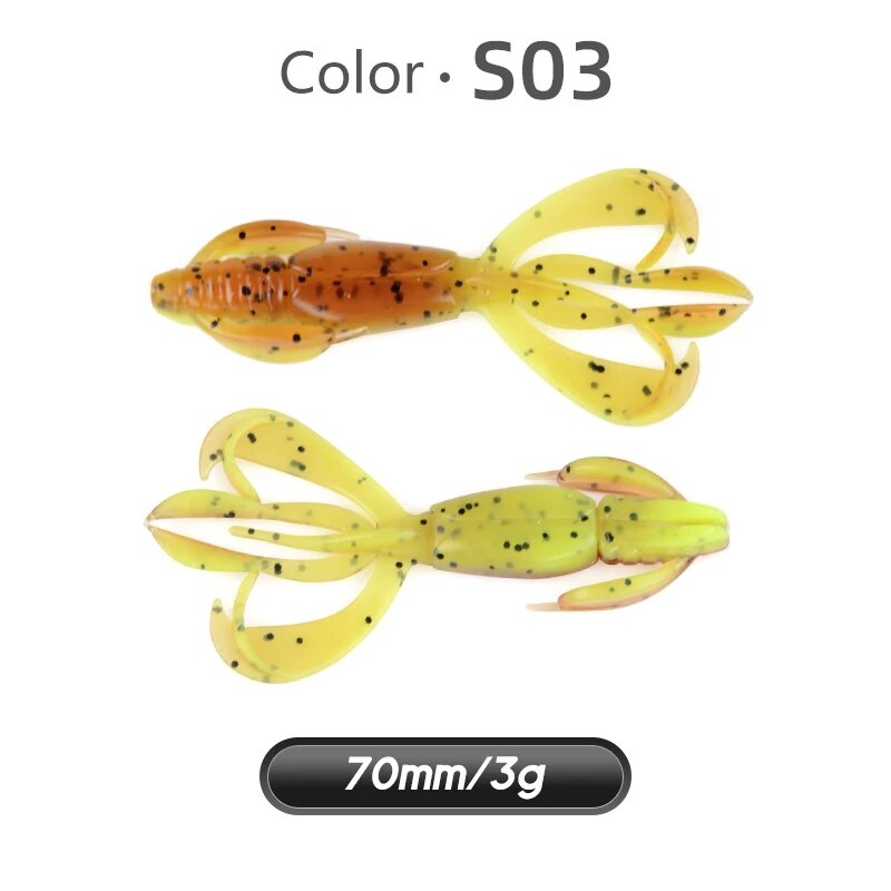 Мягкие приманки MEREDITH Crazy Flapper 10 шт. S03