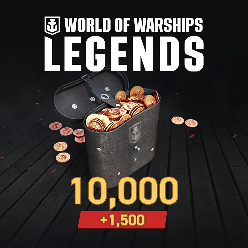Виртуальная валюта World of Warships: Legends - PS4® 11500 дублонов, для PlayStation, Турция