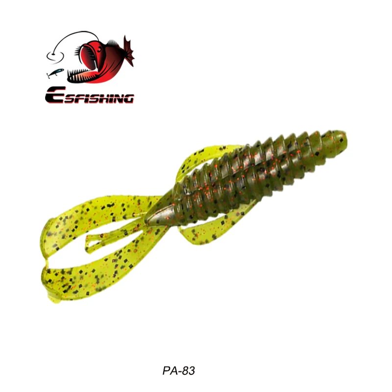 ESFISHING Rage Bug Craw 100 мм силиконовая приманка для джиггинга 6 шт. Желтый, PA83