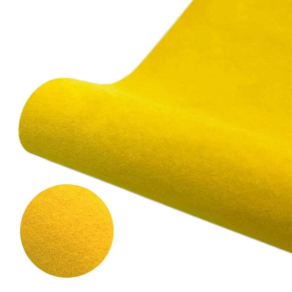 Многоцветный самоклеящийся фетр для рукоделия Желтый, 7.8inx57in(20x145cm), Yellow
