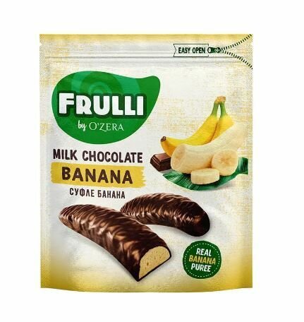 OZera Шоколадные конфеты, суфле, Банан, 125 г