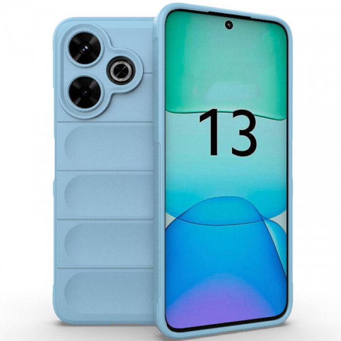 Flex Silicone Противоударный чехол для Xiaomi Redmi 13 4G / Poco M6 4G / Note 13R 5G с защитой камеры и микрофиброй