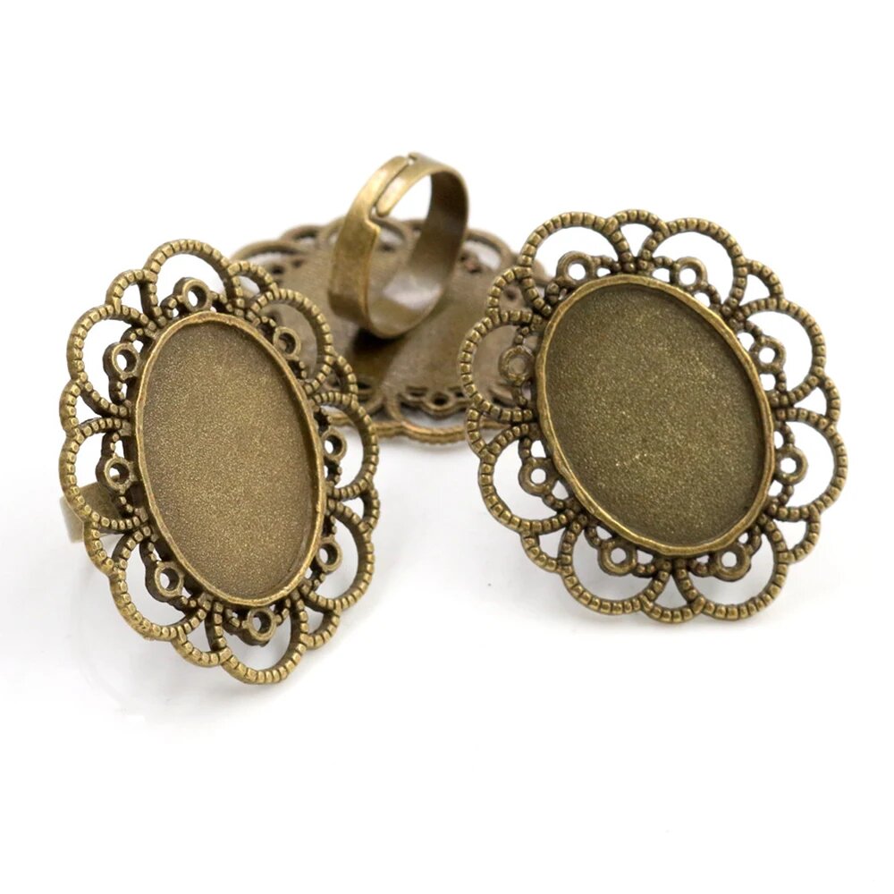 Набор колец Wadsfred для кабошонов 5 шт J3-17