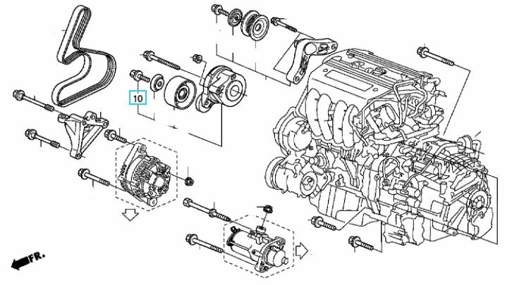 Болт, специальный, 10X30 (Оригинал)