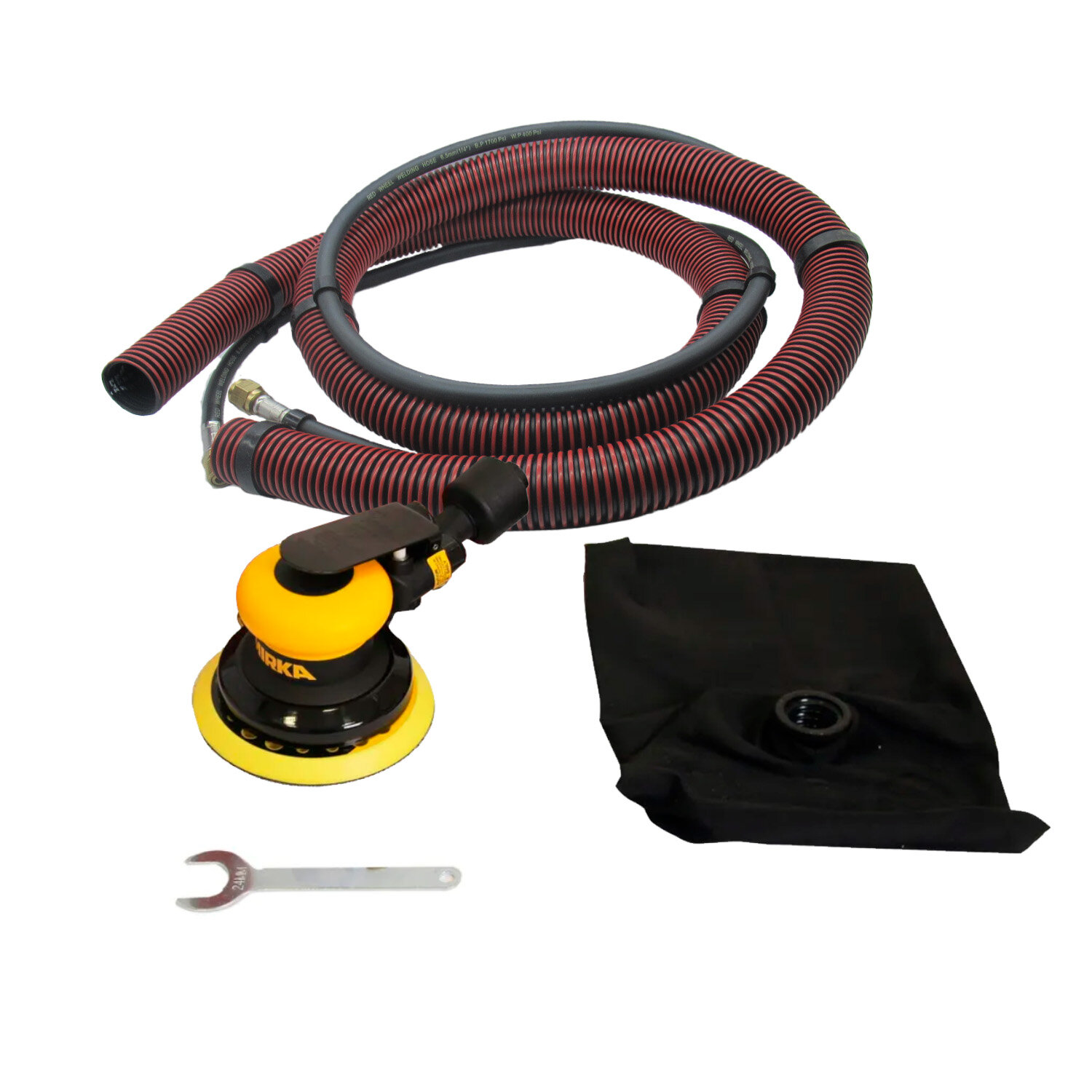 Шлифовальная пневматическая машинка MIRKA ROS 550DB, 125мм, орбита 5,0мм с мешком