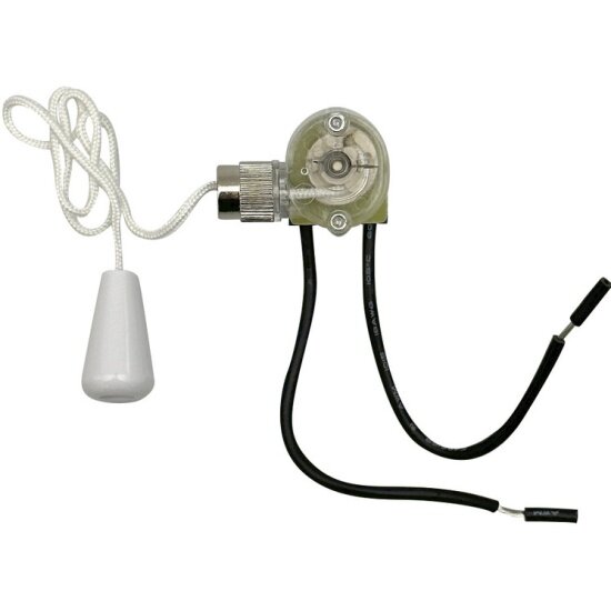 Выключатель Duwi веревочка, 3А, белый, 26805 5,