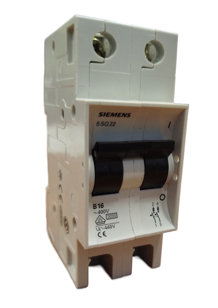 Выключатель автоматический 2Р 16А 3кА В SIEMENS