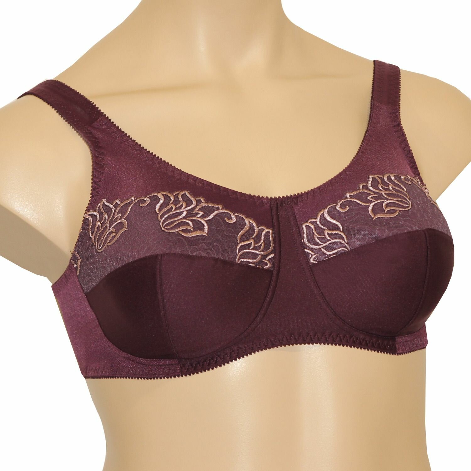 Бюстгальтер ортопедический после мастэктомии 0415 Valeria темный виноград 90C