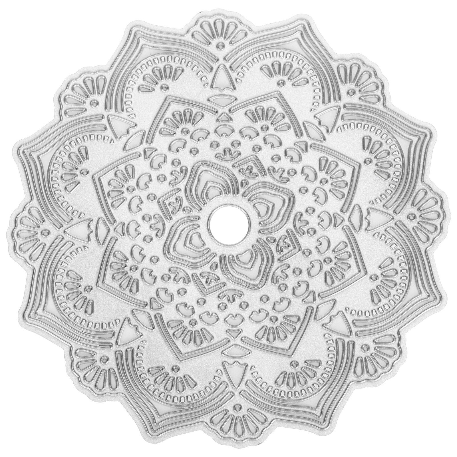 Трафарет для вырезания из металла в виде цветка, шаблон для скрапбукинга, тиснения, изготовления открыток и других подобных изделий.