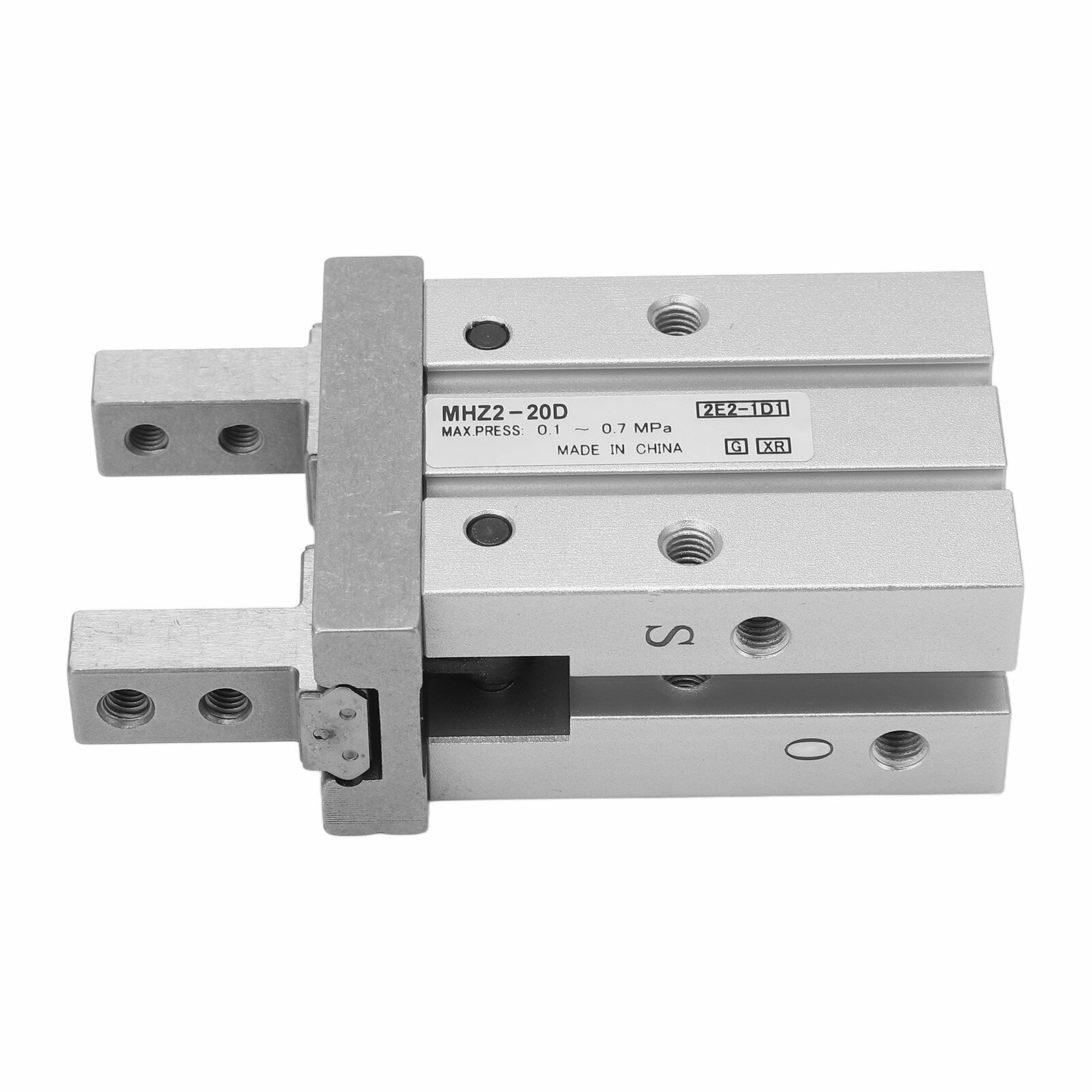 Пневматический параллельный захват типа SMC, цилиндр с малым пальцем, резьба входного и выходного отверстия M5x0.8 мм.