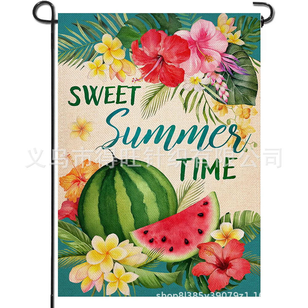 Карликовый арбуз Dewang "Фламинго", лен, пластик, 30 см x 45 см