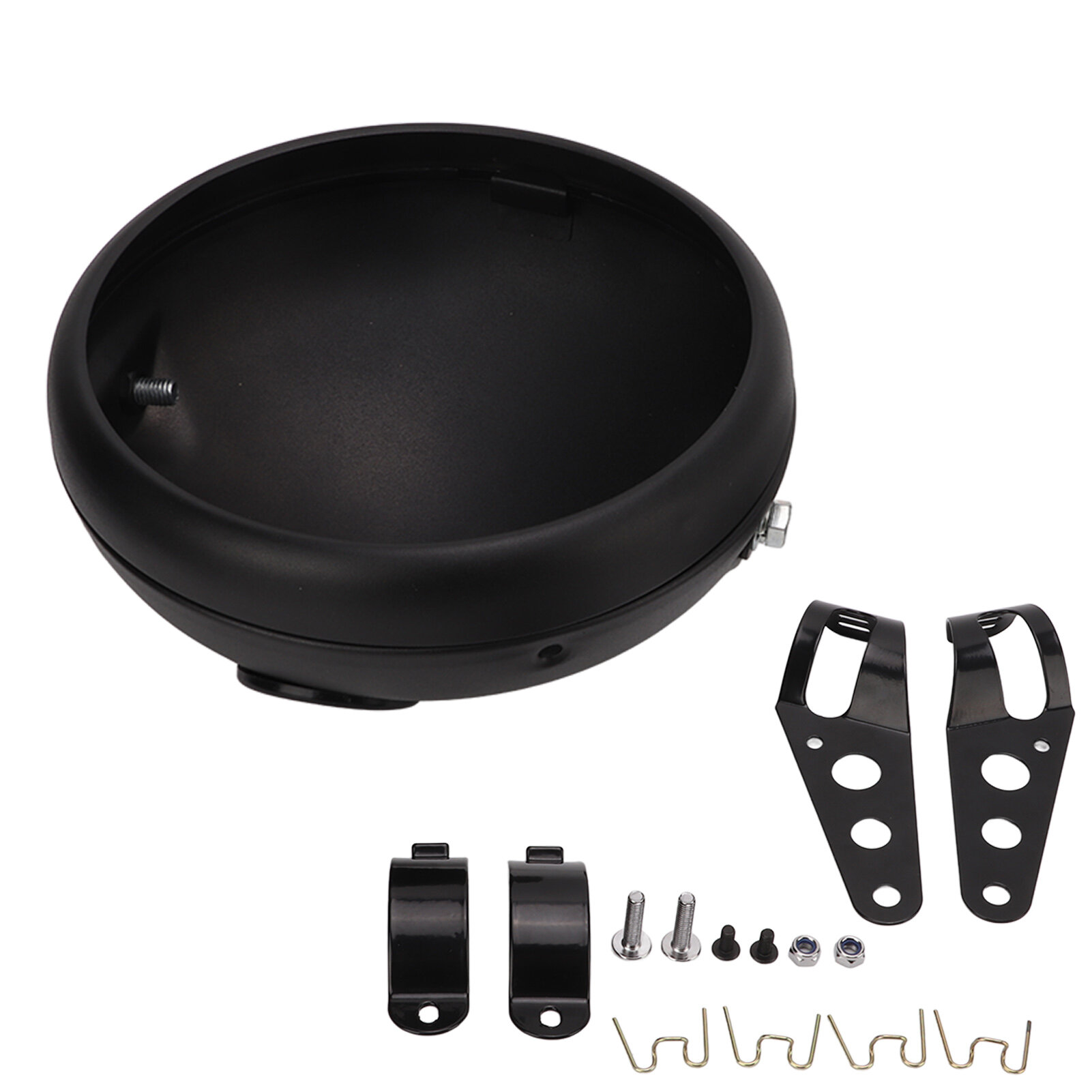 Корпус Мотоциклетной Фары 7 дюймов, Универсальное Крепление в виде Ведра для Светодиодных Фар 38-51 мм‑ Вилочные Трубки