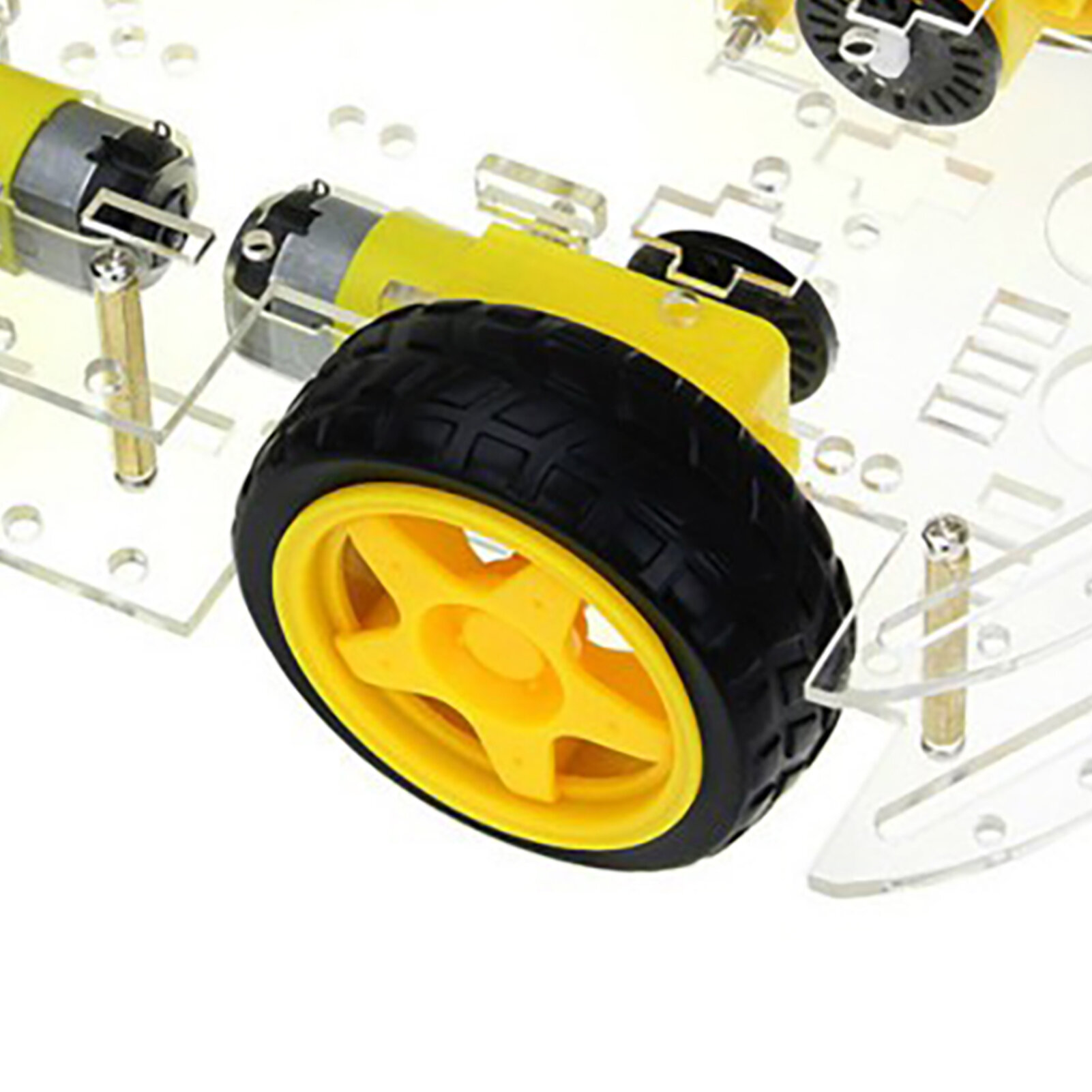 Автомобильный комплект умного робота, акриловый двойной 4WD, DIY комплект шасси автомобиля умного робота для ручной работы