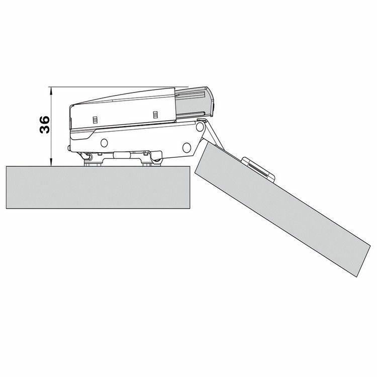 Амортизатор Блюм BLUMOTION на плечо накладной петли без доводчика CLIP top 107/110/120/CLIP 100