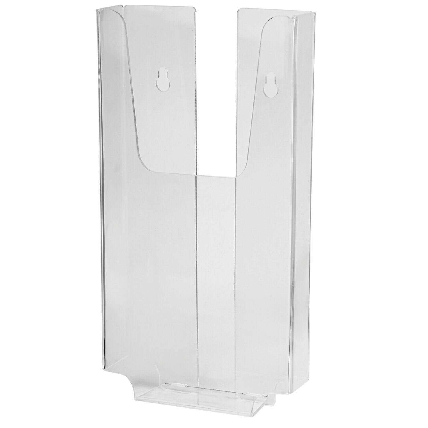 Подставка настенная Brauberg для рекламных материалов, малого формата, (105х210х30 мм), оргстекло (290434)