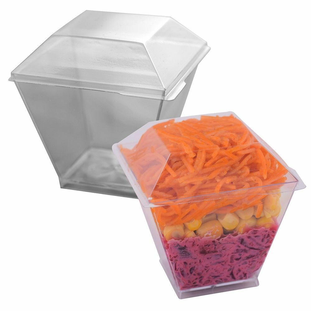 Формы для фуршета Мультидом "Пагода", 9,5х7 см, 4 шт (МП76-92)