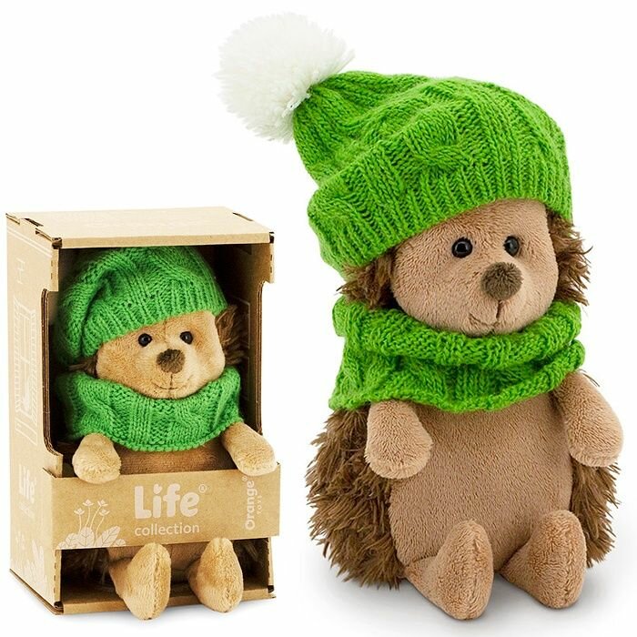 Мягкая игрушка Orange Toys Ёжик, life Колюнчик: веселая прогулка, 15 см (OS001-01/15)