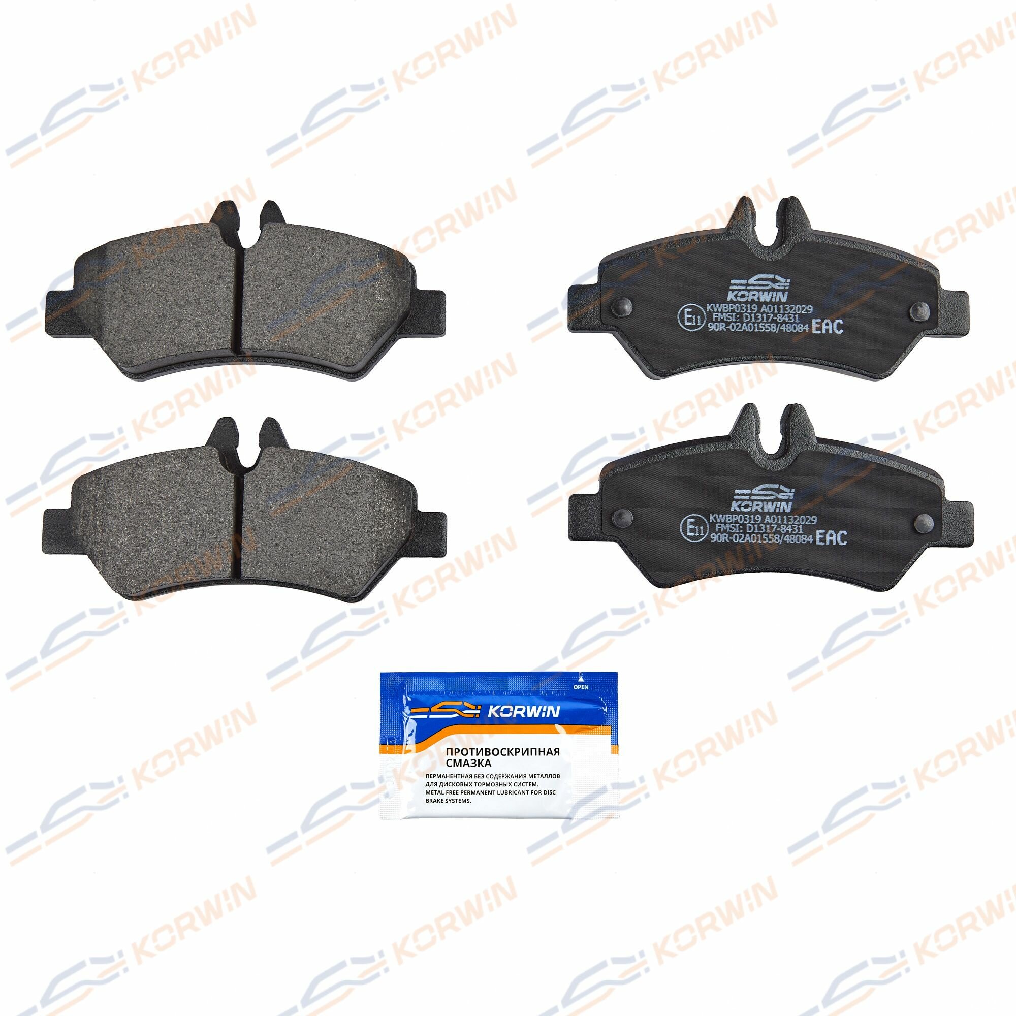 Колодки тормозные зад. Mercedes Sprinter (906) 06-/VW Crafter (2E/2F/SY/SZ) 06-