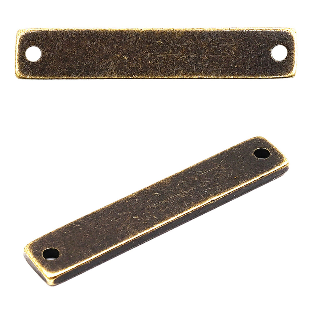 Бирка для рукоделия пришивная, 25 мм, 12 шт, металлическая, бронза, Айрис