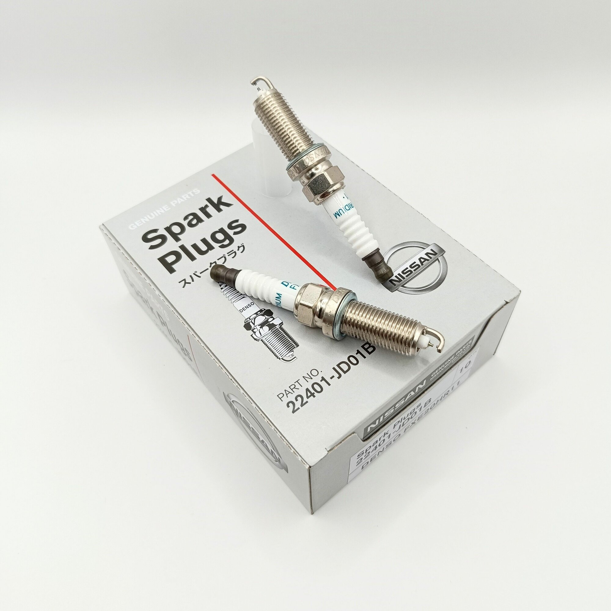 Свечи зажигания 4 шт. 22401JD01B Nissan Qashqai, X-Trail, Teana, Tiida, Sentra / Ниссан
