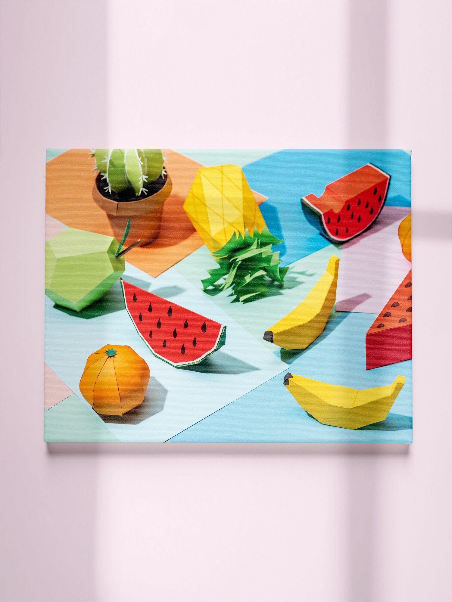 Картина для интерьера на стену минимализм. Натюрморт оригами 40х50 см на холсте на подрамнике