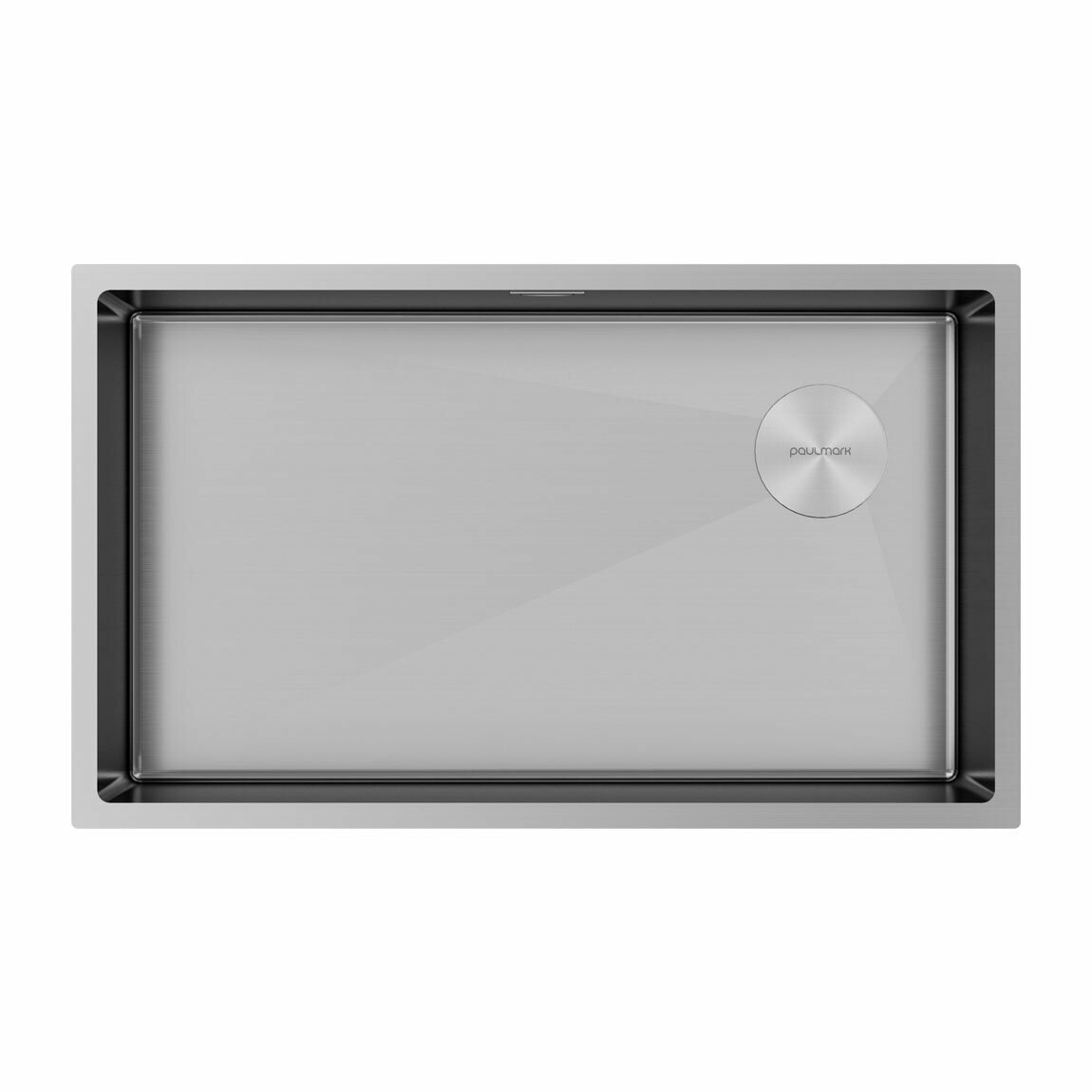 Кухонная мойка Paulmark NEXT-SKEW 74 UNI PM887444-BS брашированная сталь Нержавеющая сталь