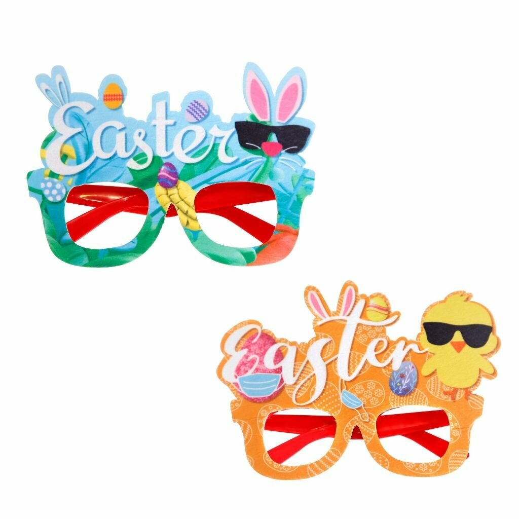 Праздничное оформление, Очки для празднования Пасхи - модель A, 2 штуки