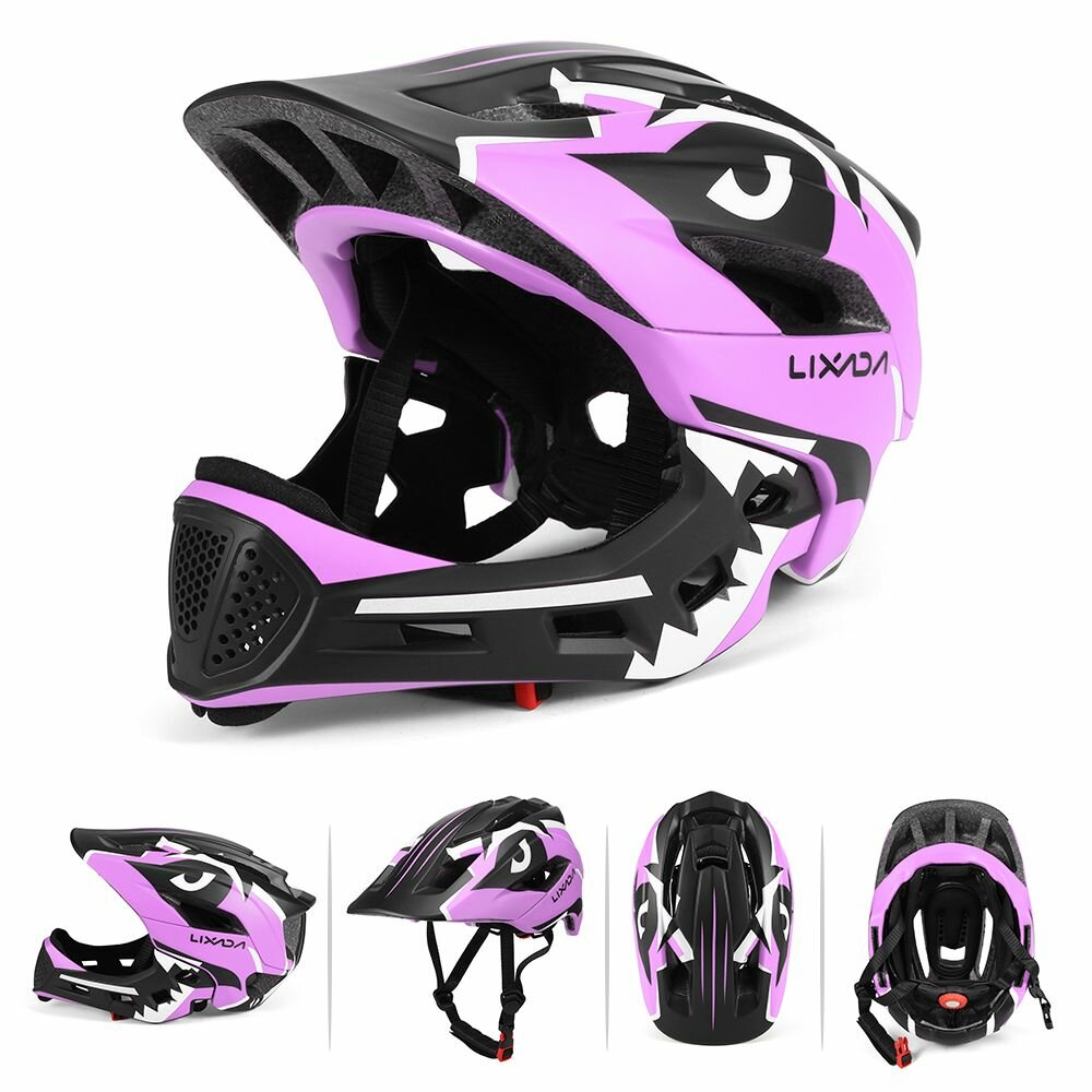 Детский съемный полный шлем, детский спортивный защитный шлем для езды на велосипеде,