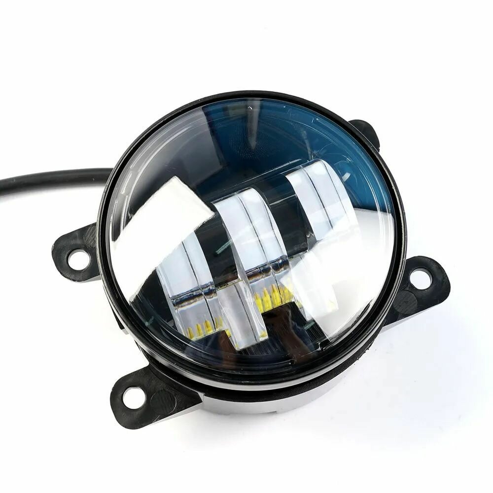 Противотуманные фары светодиодные универсальные 50W; ПТФ 2 режима; Lada, Ford, Mitsubishi, Renault, Peugeot; комплект 2шт
