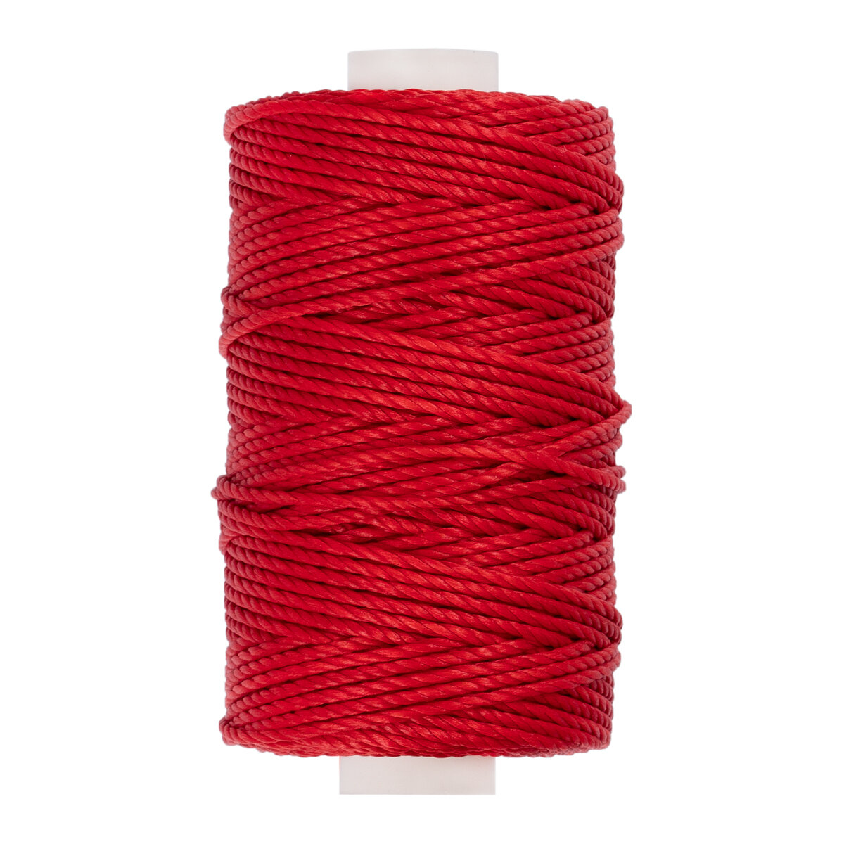 Промысел Нитки вощёные полиэстер LC-006-UE63 для кожи 40 м №005 красный для кожаных изделий